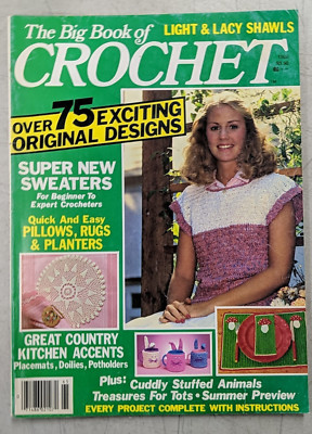 Big Book of Crochet Magazine 1986 Harris Publications Sweaters Pillows ...