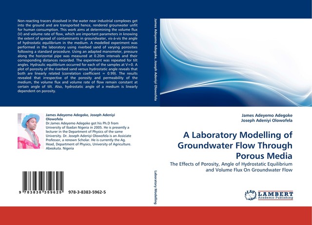 A Laboratory Modelling of Groundwater Flow Through Porous Media von ...
