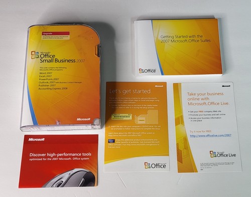 Microsoft Office Small Business 2007 Upgrade w/ Key (2) Discs-BOOKLET ...