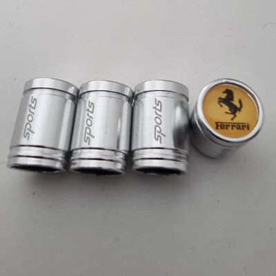 FERRARI car tyre valve dust caps set of 4 Dust Valve Caps NON STICK 50% ...