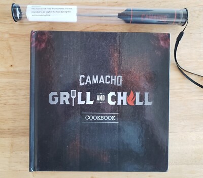 Camacho Cigar Grill & Chill Cookbook and Meat Thermometer Father's Day ...