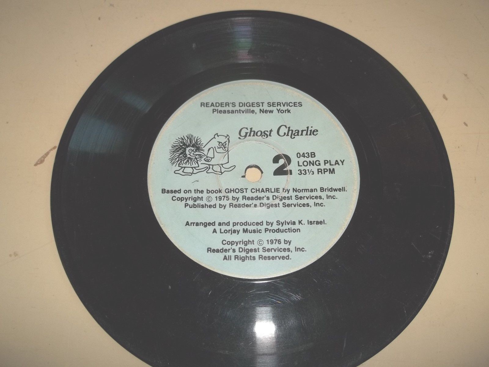 Reader's Digest 1976 Ghost Charlie 33 1/3 Long Play Vinyl Record | eBay