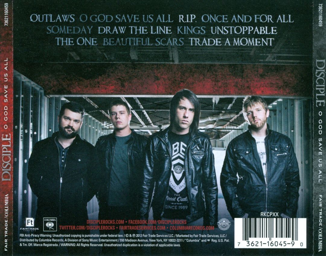 DISCIPLE - O GOD SAVE US ALL NEW CD 736211604590| eBay