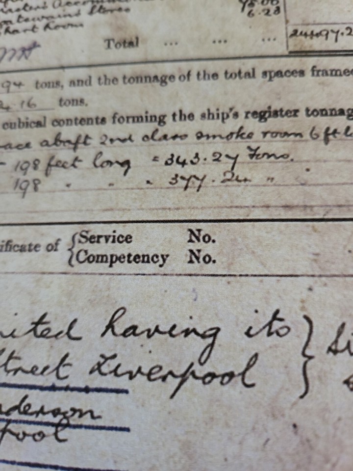 TITANIC Trans script Document Ship Antique Ephemera Disaster Historic ...
