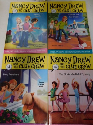 Nancy Drew and the Clue Crew Books 1-4 Carolyn Keene Mysteries | eBay