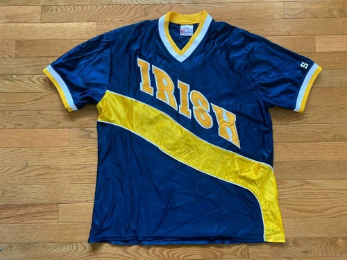 Vintage Notre Dame Speedline #30 Jersey Sewn Team Issue warmup Blue Sz ...