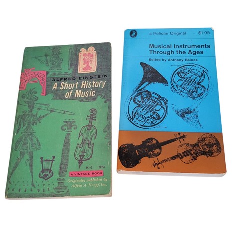 Vtg 50's 60's Short History of Music & Musical Instruments Books Lot of ...