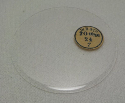 GLASS POCKET WATCH CRYSTAL WATCHMAKER SIZE 20 10/16 H 7 REPLACEMENT ...
