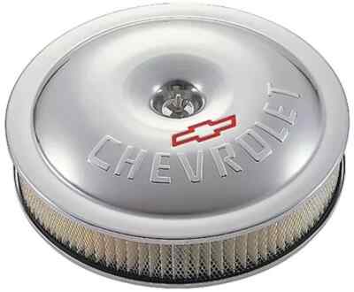 GM CHEVROLET BOWTIE 14" ALUMINUM BIG BLOCK AIR CLEANER KIT 396 427 454 ...