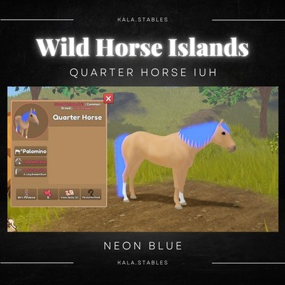 Island Unique Hair - Quarter Horse Neon Blue IUH | eBay