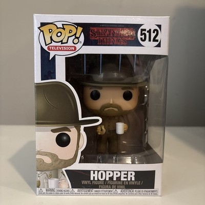 Funko Pop! Vinyl Television Stranger Things Jim Hopper (w/ Hat) #512 ...
