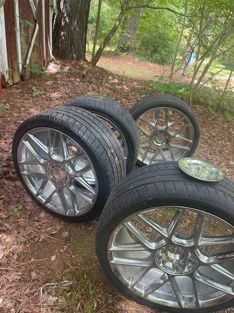 used 20 inch rims and tires Helo 20" Chrome Rims 5x120 5 Lug 48 offset ...