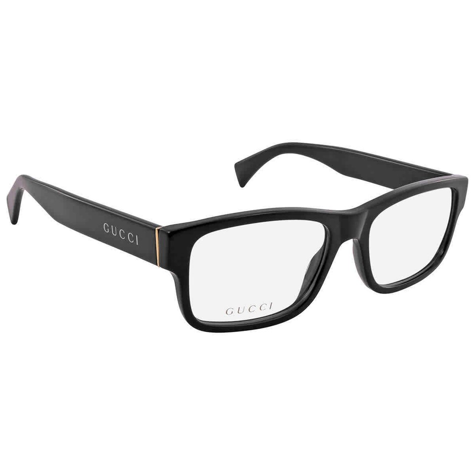 Gucci Demo Rectangular Men's Eyeglasses GG1141O 001 56 GG1141O 001 56 ...