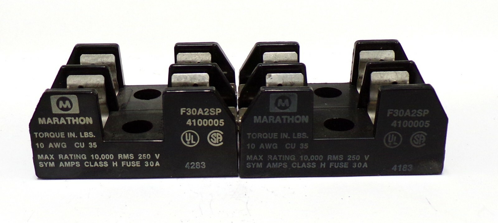 Marathon Fuse Holder F30A2SP 30 Amp 250v 2 Pole for sale online | eBay