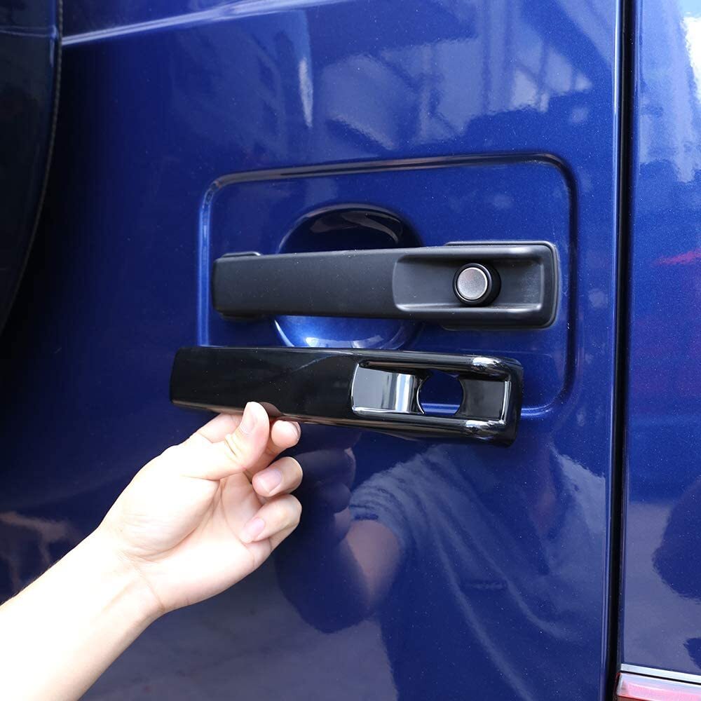 For Benz G-Class W463 G500 Glossy Black Car Door Handle Frame Trim ...