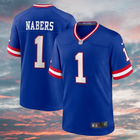 Malik Nabers - Giants #1 Blue Stitched Jersey All size . | eBay