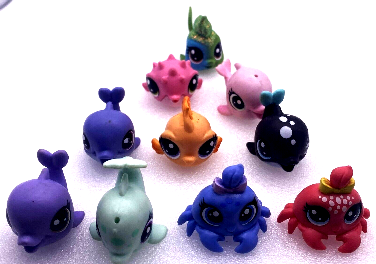 (Qty 10) Medium LITTLEST PET SHOP Animal Pet Dolls 1 1/4" Good ...