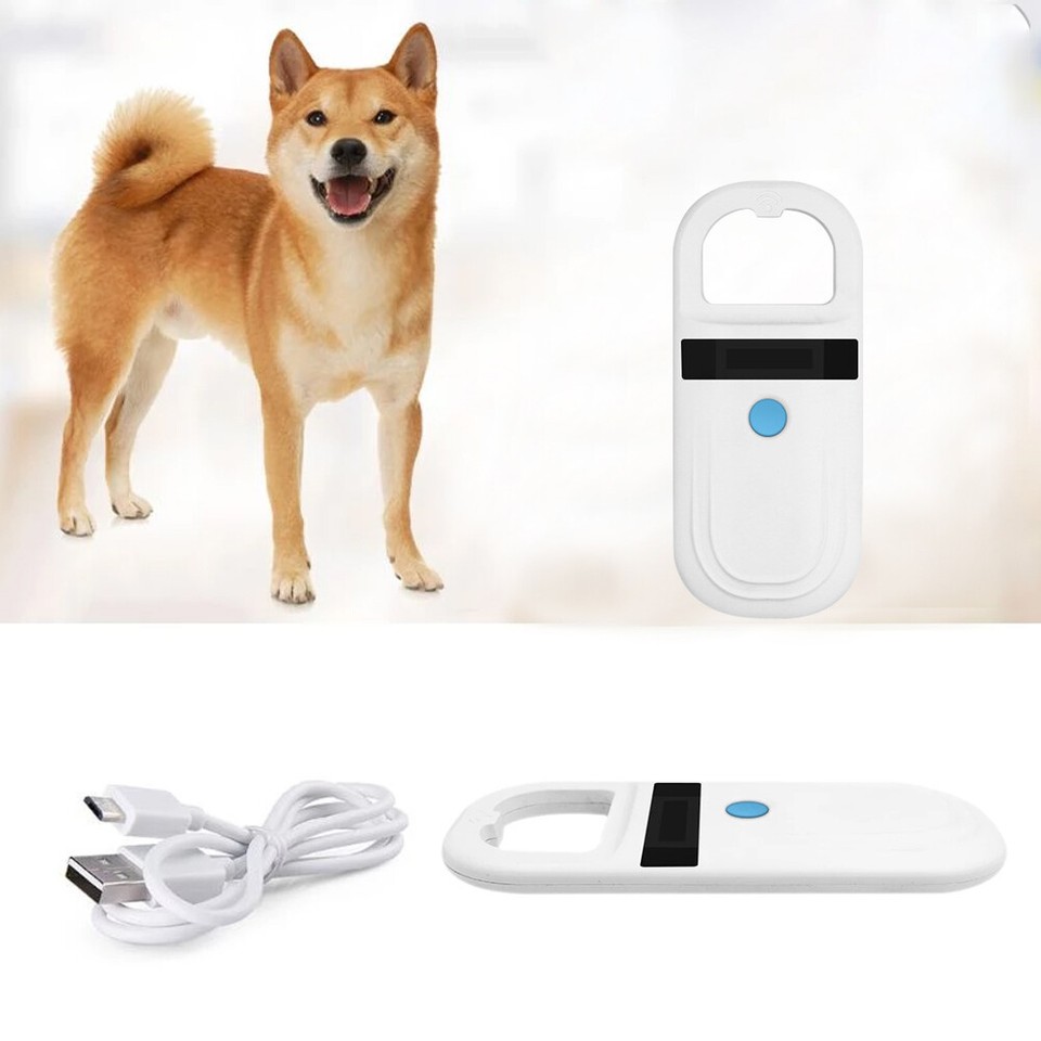 Pet Cat Dog Microchip Scanner 125KHZ 134.2KHz for ISO 11784/11785 FDX-B ...
