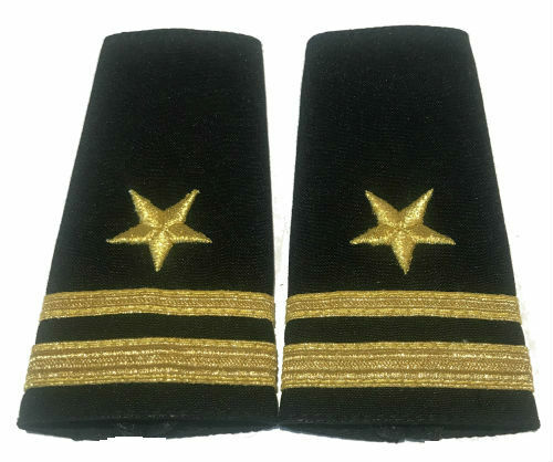 NEW US NAVY LINE OFFICER AUTHENTIC SOFT SHOULDER BOARDS RANKS HI ...