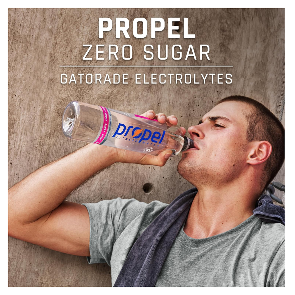 Propel Electrolyte Enhanced Water Sports Drink, Lemon Flavored 16.9 fl ...