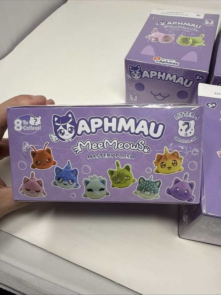 Lot Of 4 Aphmau 6” MeeMeow Mini Mystery Surprise Cuddle Plush, Series 5 ...