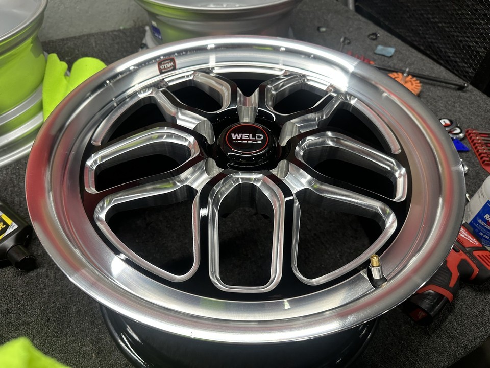 Blemished Single 18x9.5 Black Milled Wheel Weld Racing Laguna S107 5x4 ...