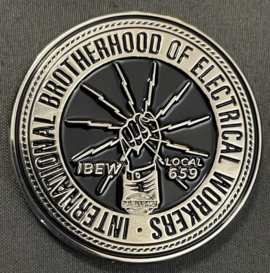 IBEW Local 659 Challenge Coin Medford Oregon Alien UFO RENEW | eBay