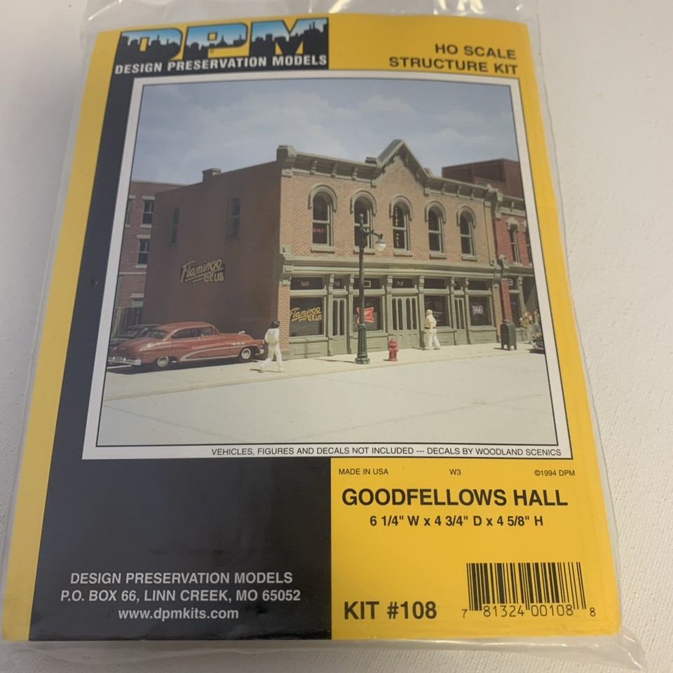 DESIGN PRESERVATION MODELS DPM GOODFELLOWS HALL STRUCTURE KIT HO SCALE ...