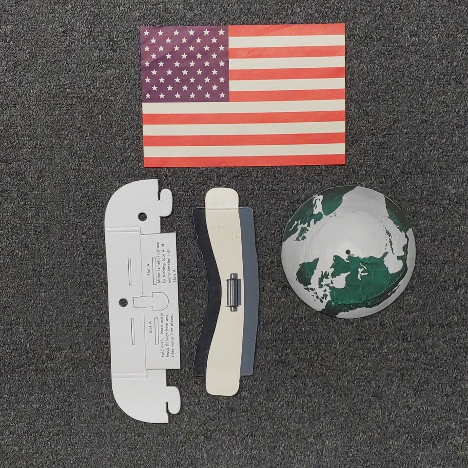 NASA Mercury 7 Space Capsule Astronaut GE PowerMite II Cardboard Promo ...