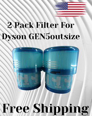 NEW 2 Pack HEPA Filter for Dyson GEN5 Outsize or Detect | eBay
