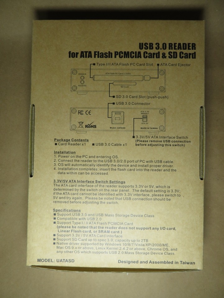 ATA Flash PCMCIA PC Card SD SDHC SDXC USB 3.0 Card Reader | eBay
