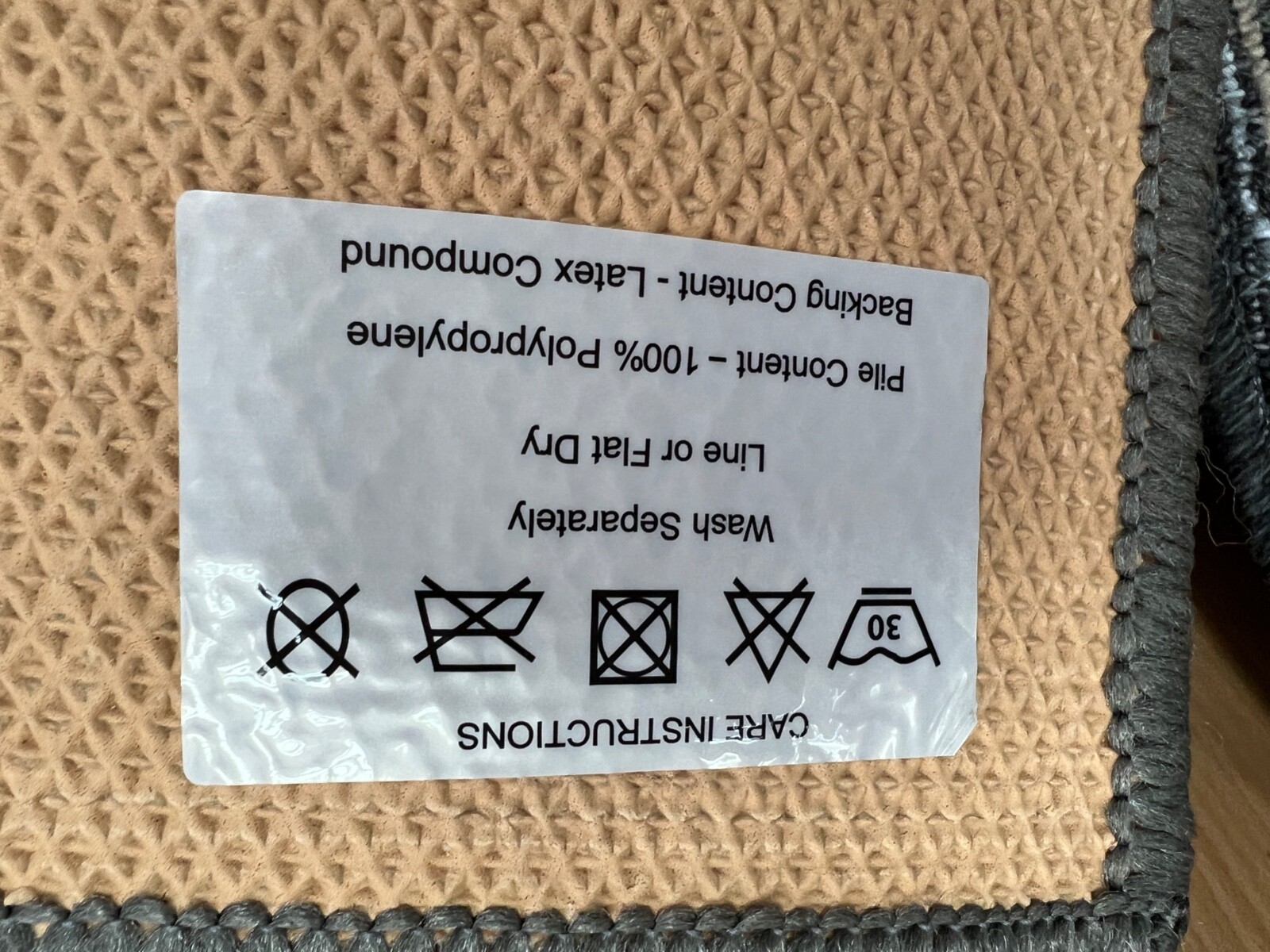 2 x KIRKTON HOUSE LIVING MATS GREY NON SLIP WASHABLE DOOR MAT RUG 50CM ...