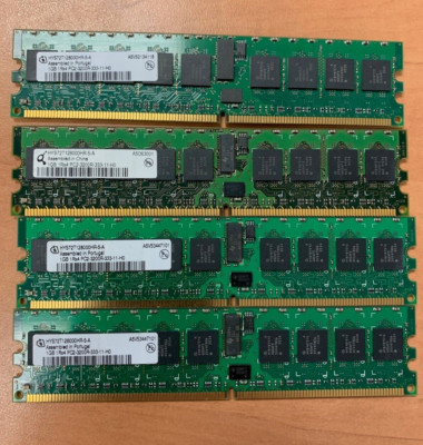 8GB KIT 4X 2GB PC PC2 DDR DDR2 PC2-3200R 400MHZ 3200 400 240PIN 2RX4 ...