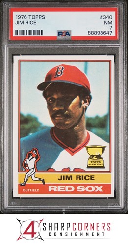 1976 TOPPS ALL-STAR ROOKIE #340 JIM RICE RED SOX HOF PSA 7 | eBay