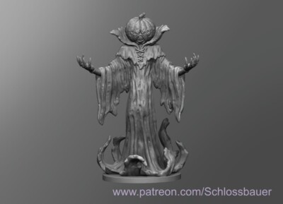 Samhain Pumpkin Halloween Cryptid 28mm Scale DND D&D Tabletop Miniature ...