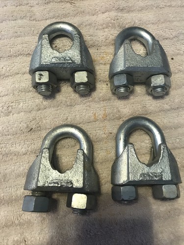 7/8” Stainless Steel Malleable Wire Rope Clips Lot Of 4 | eBay