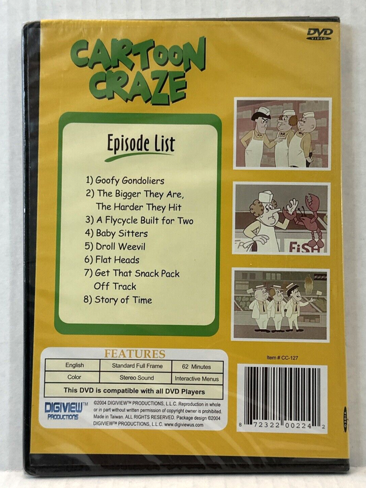 Cartoon Craze Presents - The Three Stooges: Goofy Gondoliers (DVD, 2006 ...