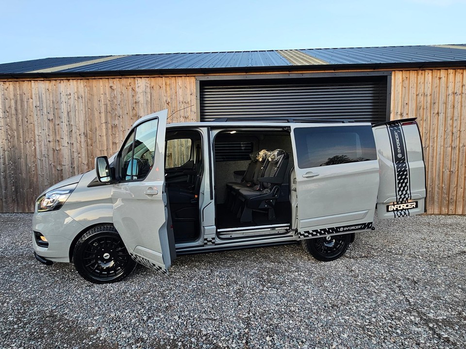 2018 (68) FORD TRANSIT CUSTOM CREW CAB *ENFORCER*TREND*AIR CON*WET BELT ...