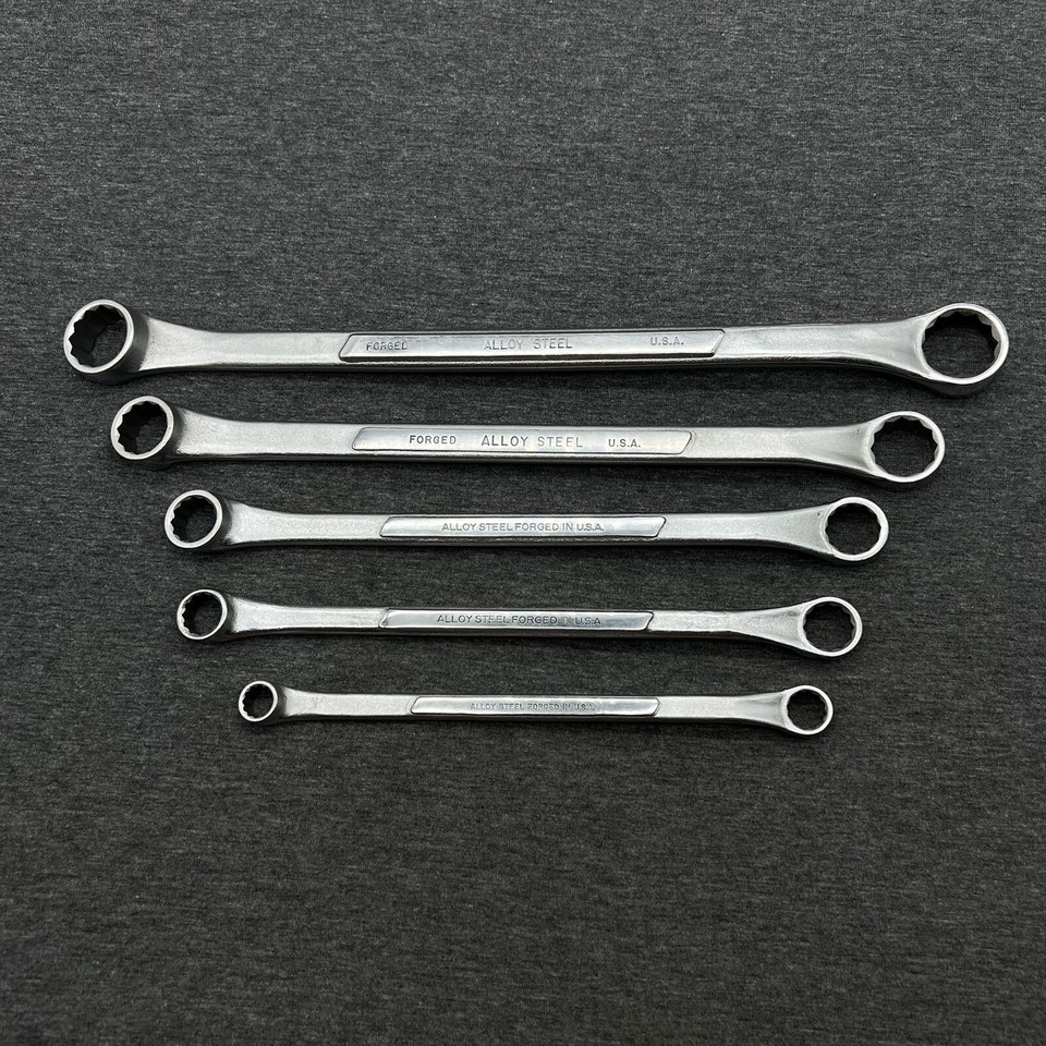 Vintage PENNCRAFT 5pc SAE Box End Wrench Set 12 Point Made In USA | eBay