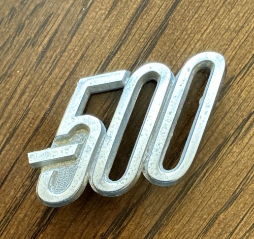 Vintage 500 Car Automobile Metal Emblem Badge Logo Nameplate | eBay