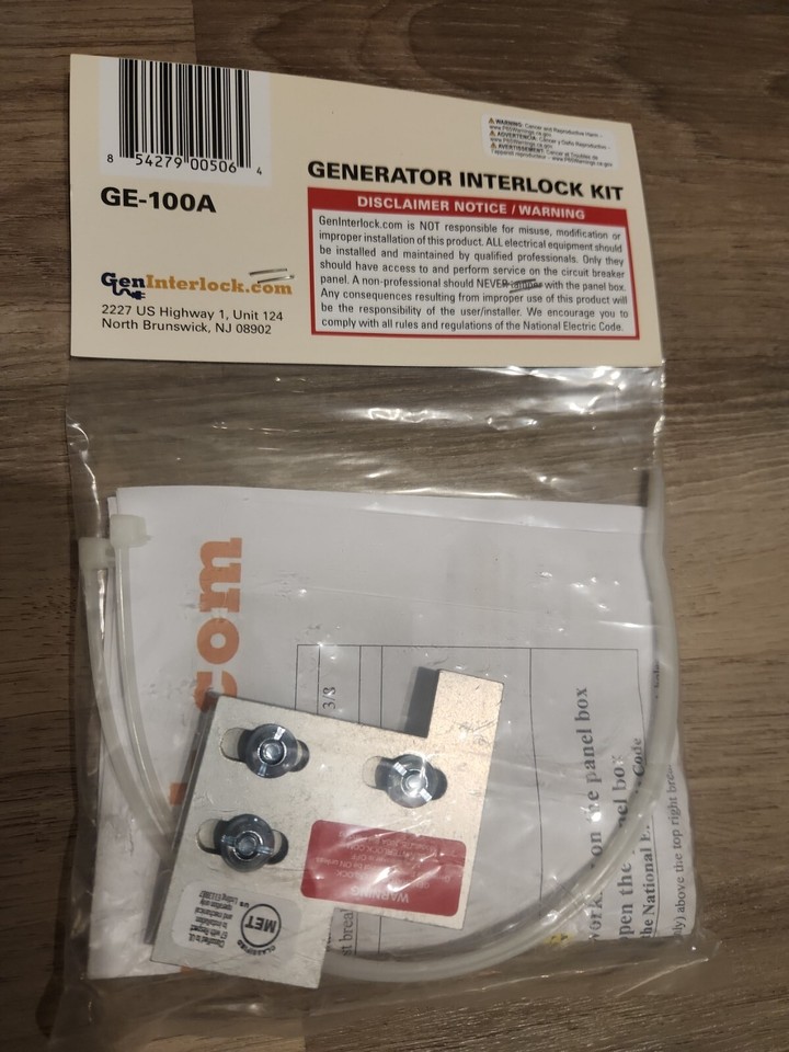 !NEW! GE-100A General Electric GE Generator interlock kit 100 or 125 ...