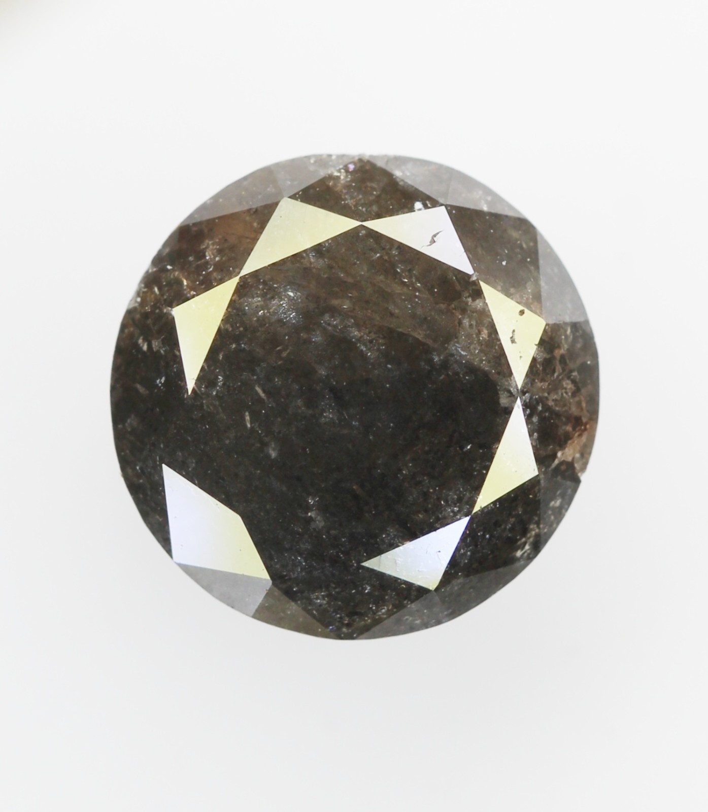 2.79 CT Natural Loose Salt and Pepper Round Diamond Grey Color ...