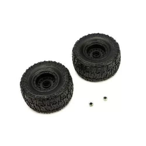 ECX 8304 ECX ECX8304 Pre-Mounted Front Tire Set (2) Black: 1/18 Smash ...