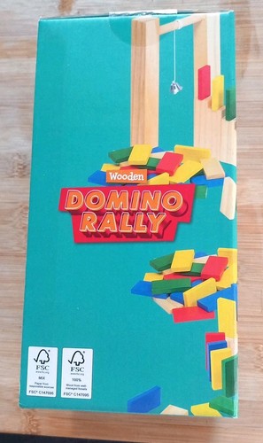 New Colourful Wooden Domino Rally Game Great Fun For All The Family | eBay