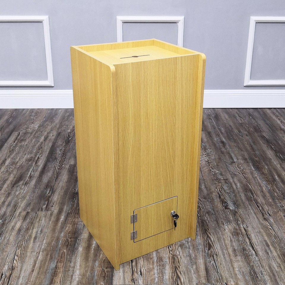 Donation Box Tithing Fundraising Wood Offering Box Church Collection ...