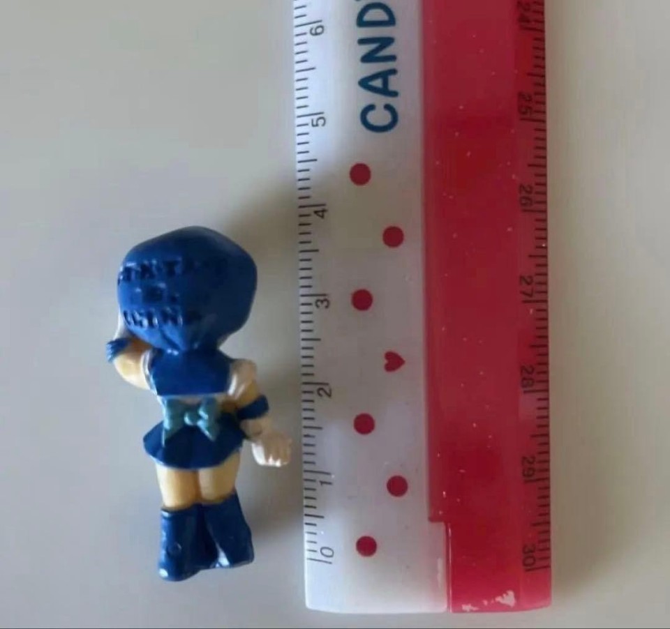 Sailor Mercury & Sailor Mars Mini Figures (1990s) 4cm H, MIB/Used ...