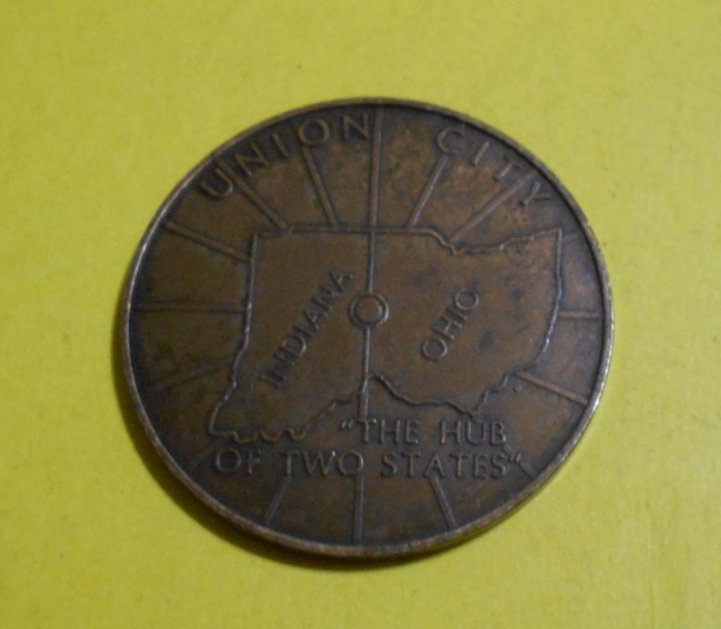 Union City collectors token Indiana Ohio coin US Post Office medallion ...