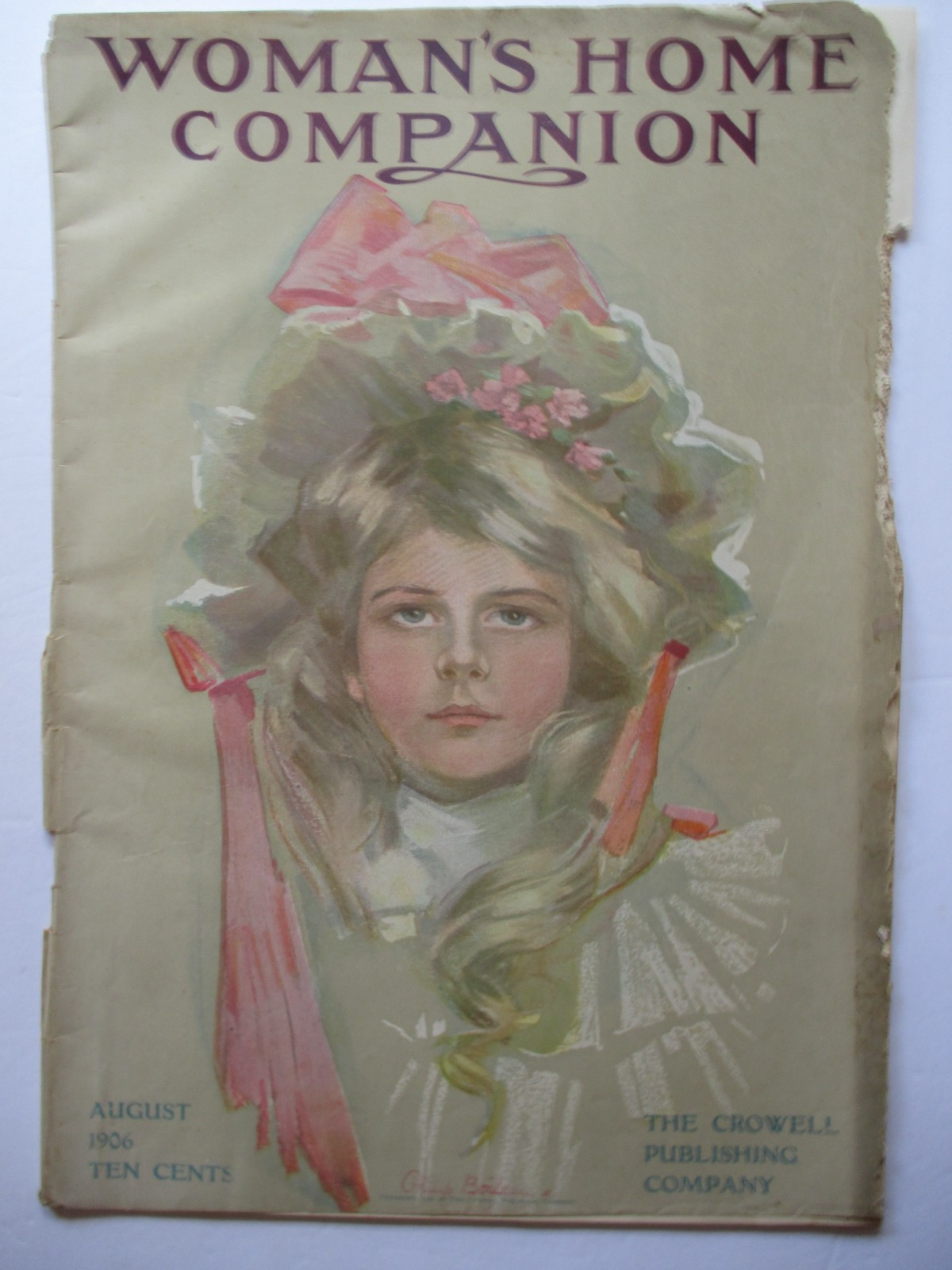 Woman's Home Companion Magazine August 1906 Philip Boileau cover art ...