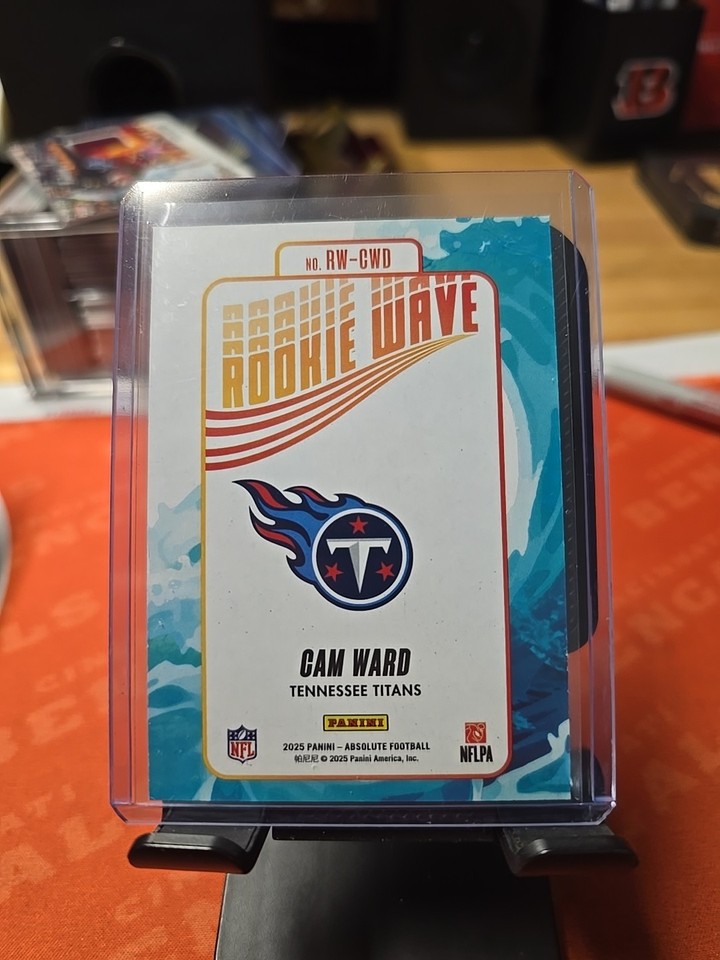 2025 Panini Absolute Cam Ward RC Rookie Wave #RW-CWD Titans | eBay