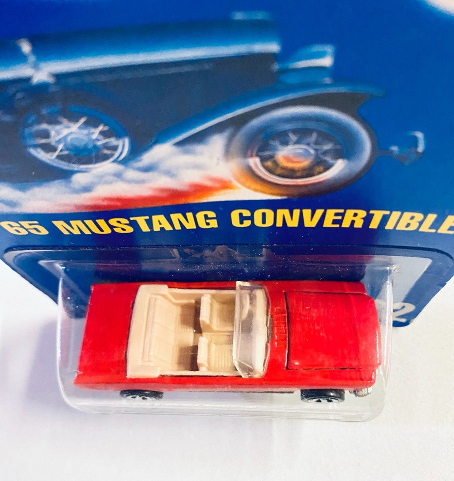 Hot Wheels - '65 Mustang Convertible #162 - Red/5 Spoke Wheel - 1991 ...
